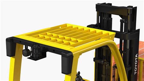 나무 팔레트에 빨간 벽돌이 쌓인 지게차 Toyota 3d 모델 79 3ds Blend C4d Fbx Max Ma Lxo Obj Free3d