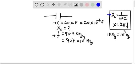 SOLVED What Is The Capacitive Reactance Of A PF Capacitor Placed In An Ac Circuit Driven