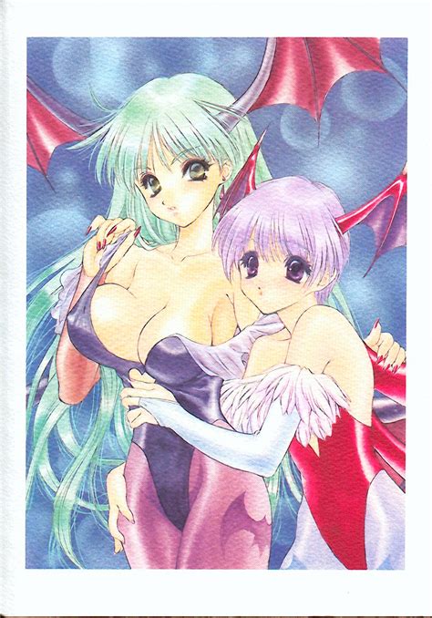 Morrigan Aensland And Lilith Aensland Vampire Drawn By Houruri Danbooru