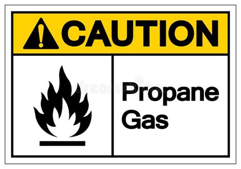 Caution Propane Sign Stock Illustrations 484 Caution Propane Sign
