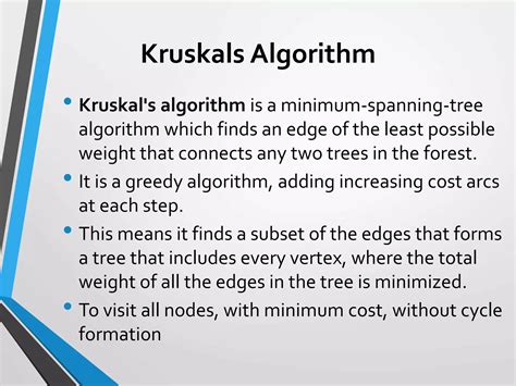 Prims And Kruskal Algorithms Pptx
