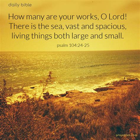 Bible Psalm 10424 25 Prayables