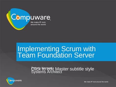 Implementing Scrum Using Team Foundation Server Pptx