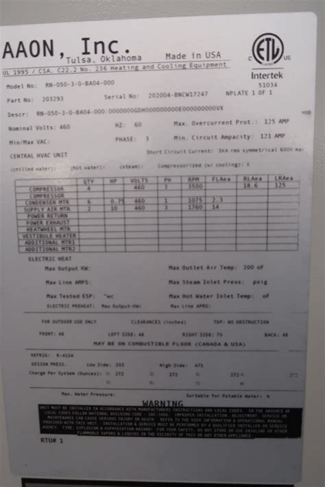 Aaon 50 Ton Side Draft Ac Units Like New