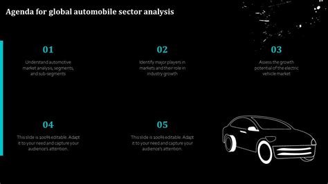 Agenda For Global Automobile Sector Analysis Ppt Powerpoint Presentation File Infographic