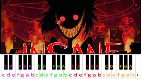 Insane A Hazbin Hotel Song By Black Gryph0n And Baasik Piano Letter Notes