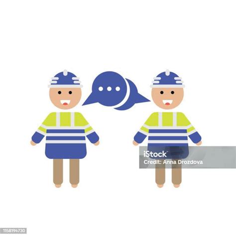 부부와 집 짓기 협상을 하는 건축 업자의 평면 디자인 캐릭터 건설업자에 대한 스톡 벡터 아트 및 기타 이미지 건설업자 계획 공사장 인부 Istock