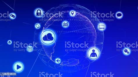 우주 지구 3d 일러스트에 기술 아이콘 네트워크 세계 인터넷 디지털 장치 0명에 대한 스톡 사진 및 기타 이미지 0명 3차원 형태 개념 Istock