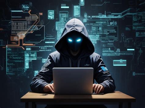 Premium Ai Image Hacking And Attack Concept Hacker Using Abstract