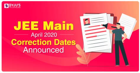 JEE Main April Application Form Correction Dates Announced Check Details Here