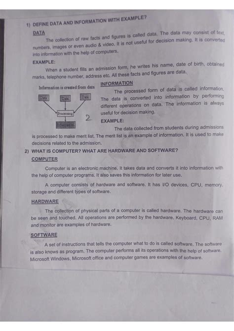 Solution Bsc Part 1 Introduction To Database System Or In Production Information Technology Or