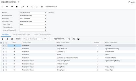 Acumatica Import Scenario Items Getting Partially Processed Stack