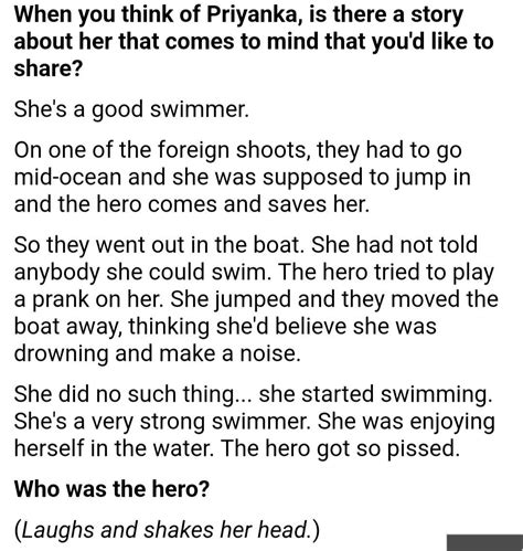 Heres The Madhu Chopra Interview Where She Is Presumably Referring To