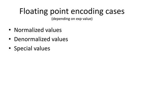 Ppt Bit Representation Of Integer And Floating Point Numbers