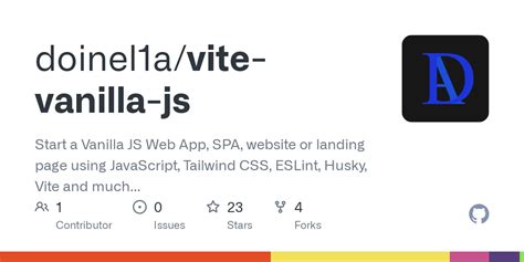 GitHub Doinel1a Vite Vanilla Js Start A Vanilla JS Web App SPA