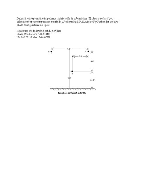 Solved Determine The Primitive Impedance Matrix With Its