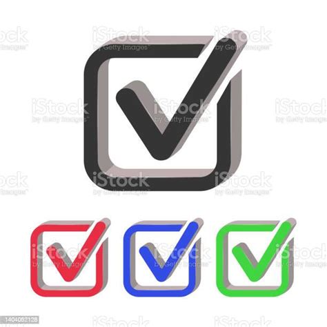 목록 단추 아이콘을 확인합니다 상자 기호에 체크 표시가 표시됩니다 그래픽 디자인 0명에 대한 스톡 벡터 아트 및 기타 이미지