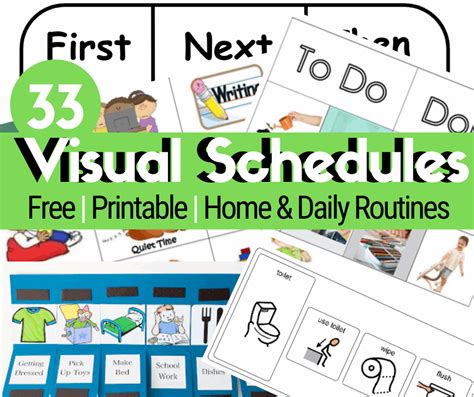 Printable Visual Schedule Autism