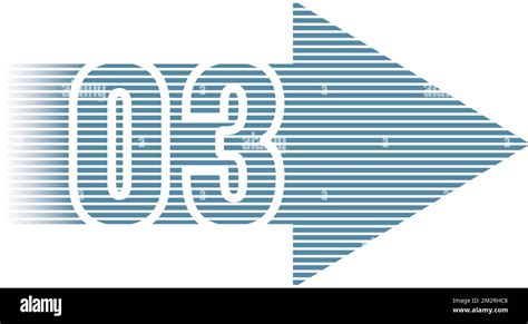 Number Info Graphic Bullet Point 03 Arrow Shape Number Arrow Infographic Number Stock Vector