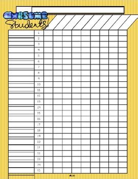 Editable Class Lists By Once Upon A Creative Classroom TPT
