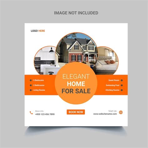 소셜 미디어 포스트 디자인 프리미엄 벡터