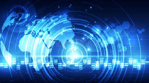 Abstract Futuristic Circuit High Computer Technology Business Background Vector Illustration