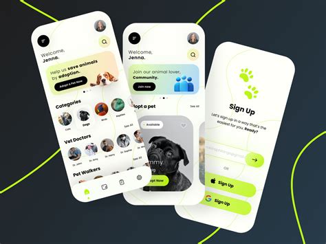 Pet Mobile App UI Screens UI UX Design Figma By Ali Hassan Product Designer On Dribbble