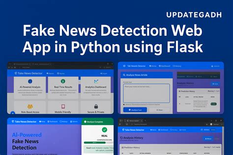 Fake News Detection Web App In Python Using Flask