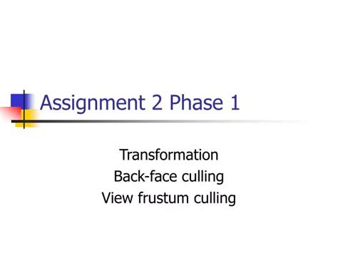 Ppt Assignment 2 Phase 1 Powerpoint Presentation Free Download Id