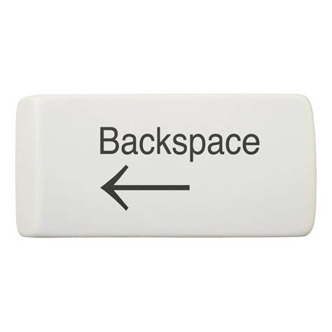 Geeky Backspace Button Erasers