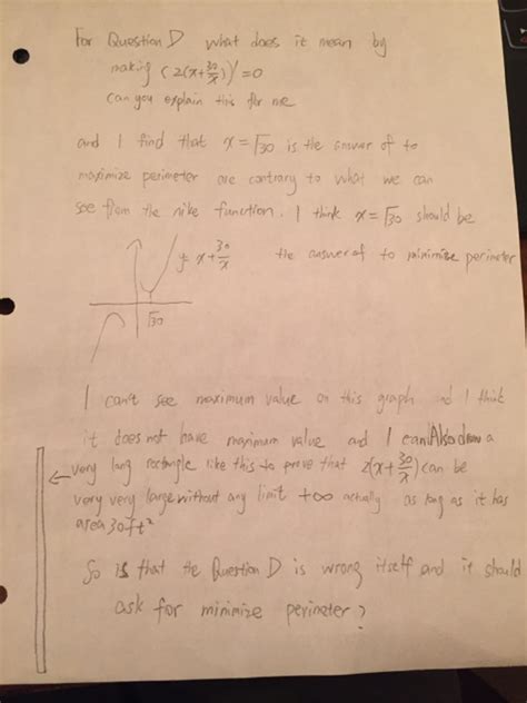 Solved Rectangle Problem Calculus Chegg