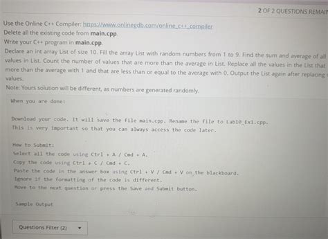 Solved Use The Online C Compiler
