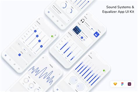 Sound Systems And Equalizer App Ui Kit Graphic By Betush · Creative Fabrica