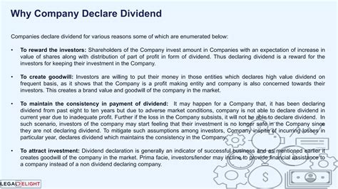 Process For Declaration And Payment Of Dividend Pptx