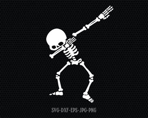 Dabbing Skeleton Svg Halloween Skeleton Svg Halloween Svg Etsy