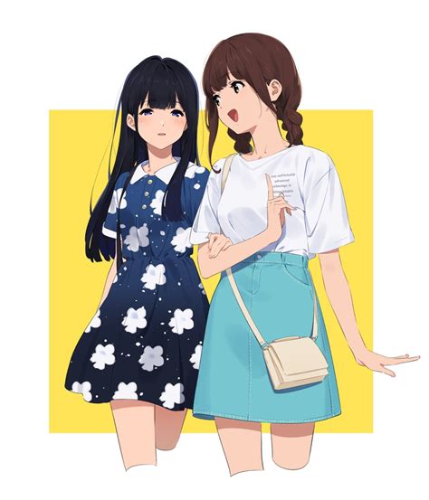 Aizawa Ayaka And Inaba Michiru Wasureenu Majo No Monogatari Drawn By