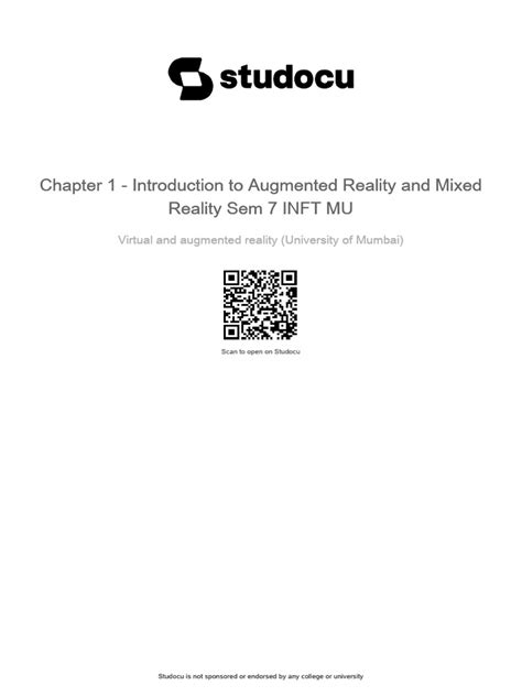 chapter 1 introduction to augmented reality and mixed reality sem 7