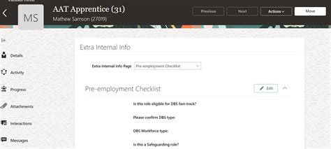 person extensible flexfield is not able to edit on candidate profile