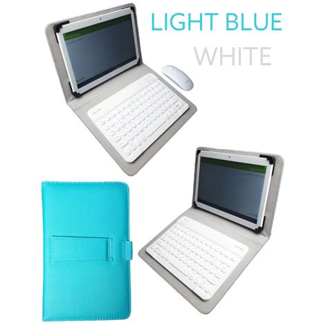 Set Of 10 Inches Magnetic Case With Round Keycap Bluetooth Keyboard And Bluetooth Mouse X7