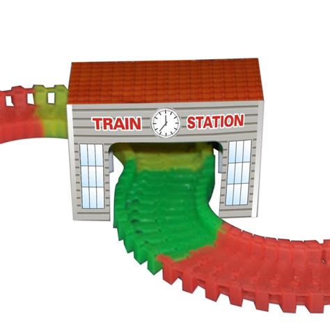 Circuit De Train Modulable Lightning Speedy 315 Mètres Locomotive Incluse