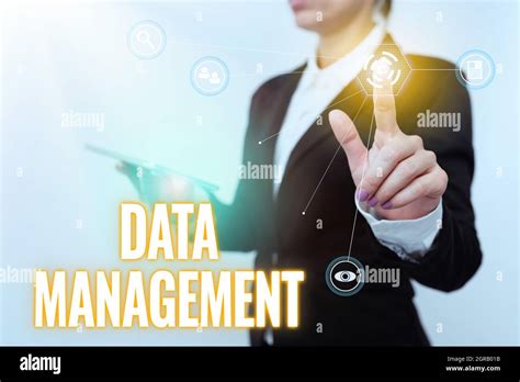 Text Showing Inspiration Data Management Internet Concept The Practice