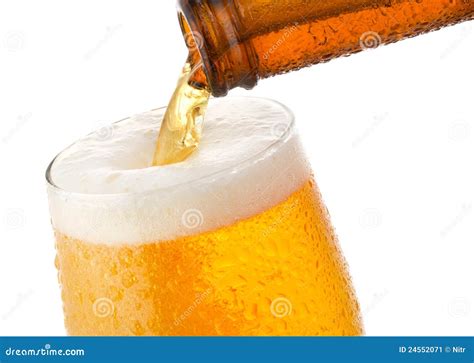 Beer Pouring Process Filling A Mug With A Beer File Contains Clipping