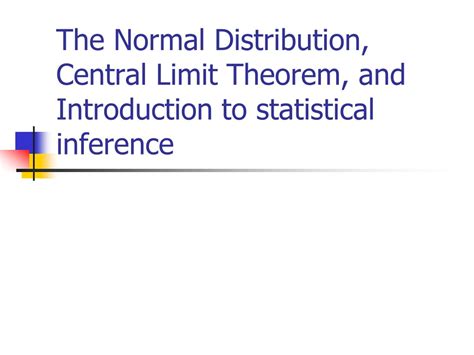 Ppt Normal Distribution And Statistical Inference Powerpoint
