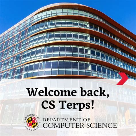 🐢 💻 Welcome Back The Department Of Computer Science Umd Is Excited To