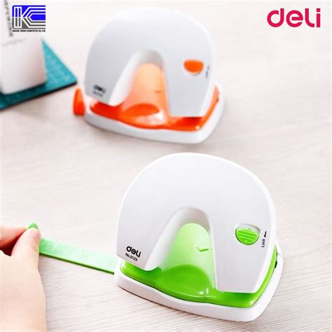 เครื่องเจาะรูกระดาษ 2 รู 20 แผ่น Deli 0123 Punch ตุ๊ดตู่ ที่เจาะกระดาษ ประหยัดแรง Shopee Thailand