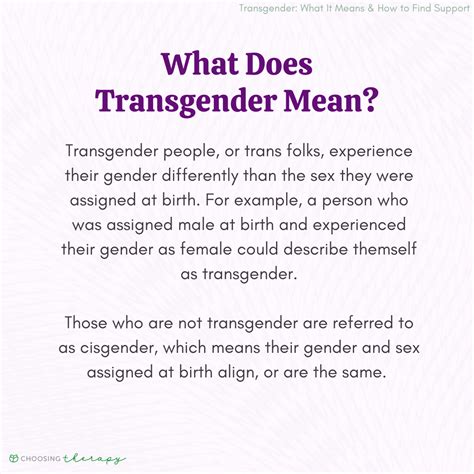 What Does It Mean To Be Transgender