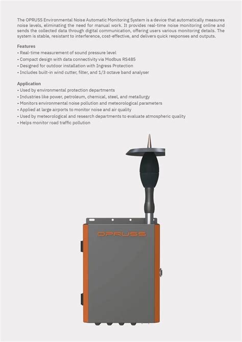 Opruss Opm Onms Online Noise Monitoring System Ac Power At ₹ 350000