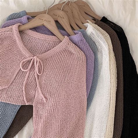 더핑크샵 로썸 루즈핏 크롭 그물 니트 볼레로 가디건 7color [여름볼레로 여름가디건 바캉스룩 여름신상 피크닉 비치웨어] 위시버킷