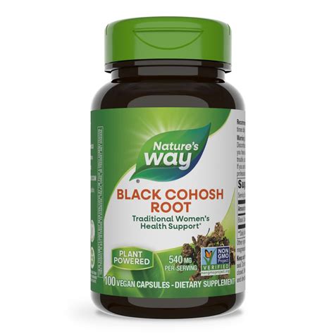 Black Cohosh Гроздовиден ресник корен 540 mg х100 капсули Nature’s Way