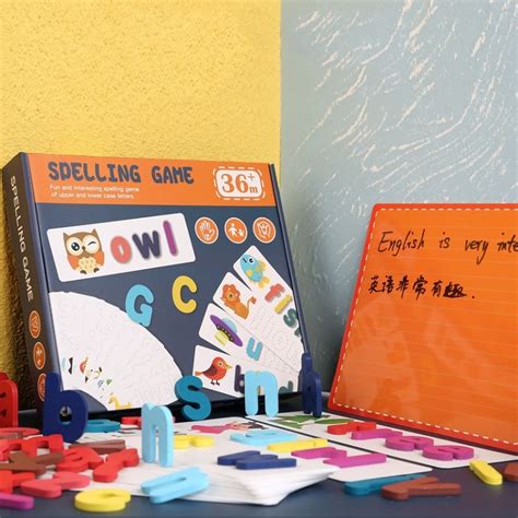 편지 매칭 맞춤법 단어 게임 영어 편지 어린이를위한인지 교육 완구 유형 B
